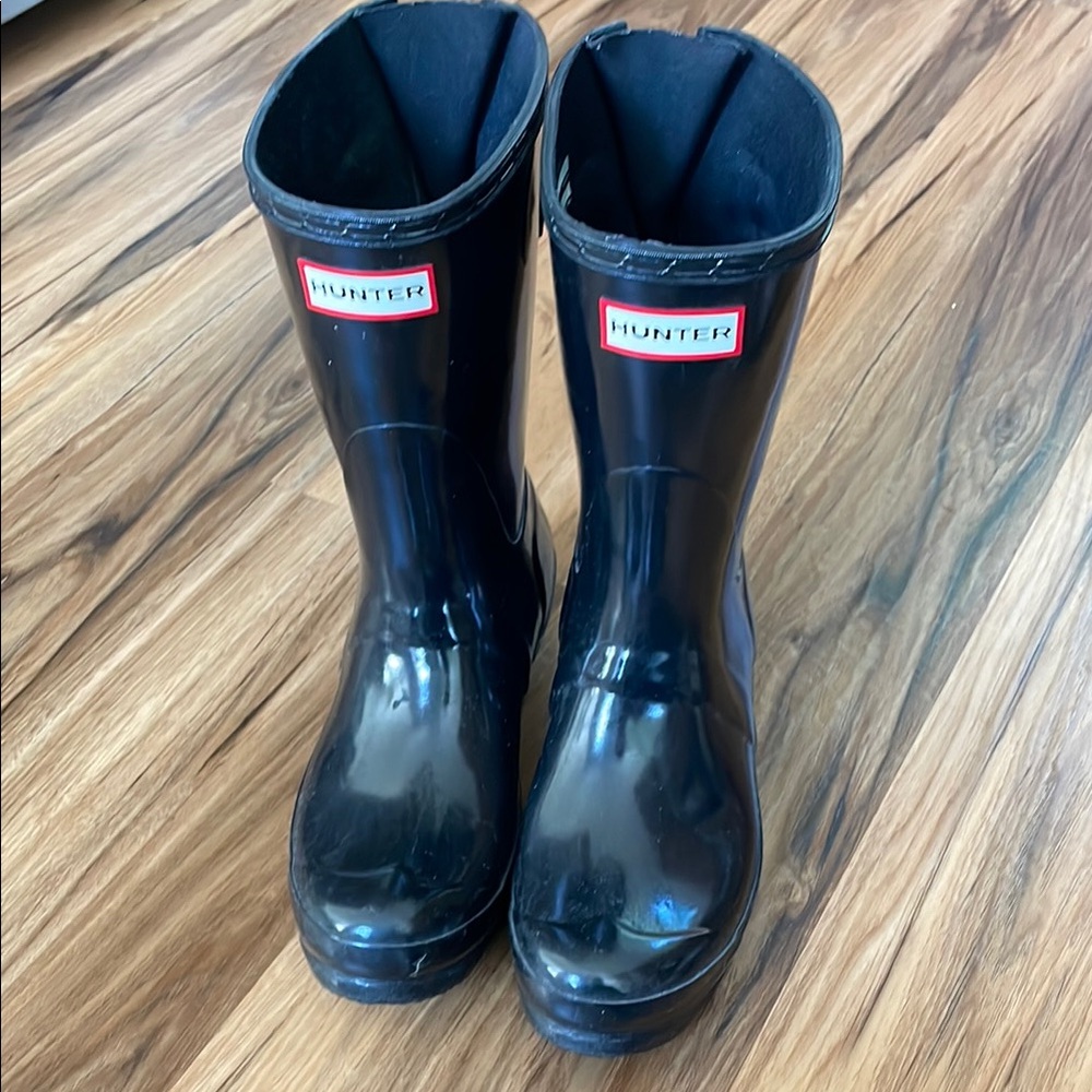 Hunter Black Waterproof Boots Original Short - Gem